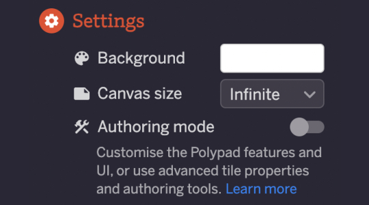 Authoring Mode: Reset Button – Polypad