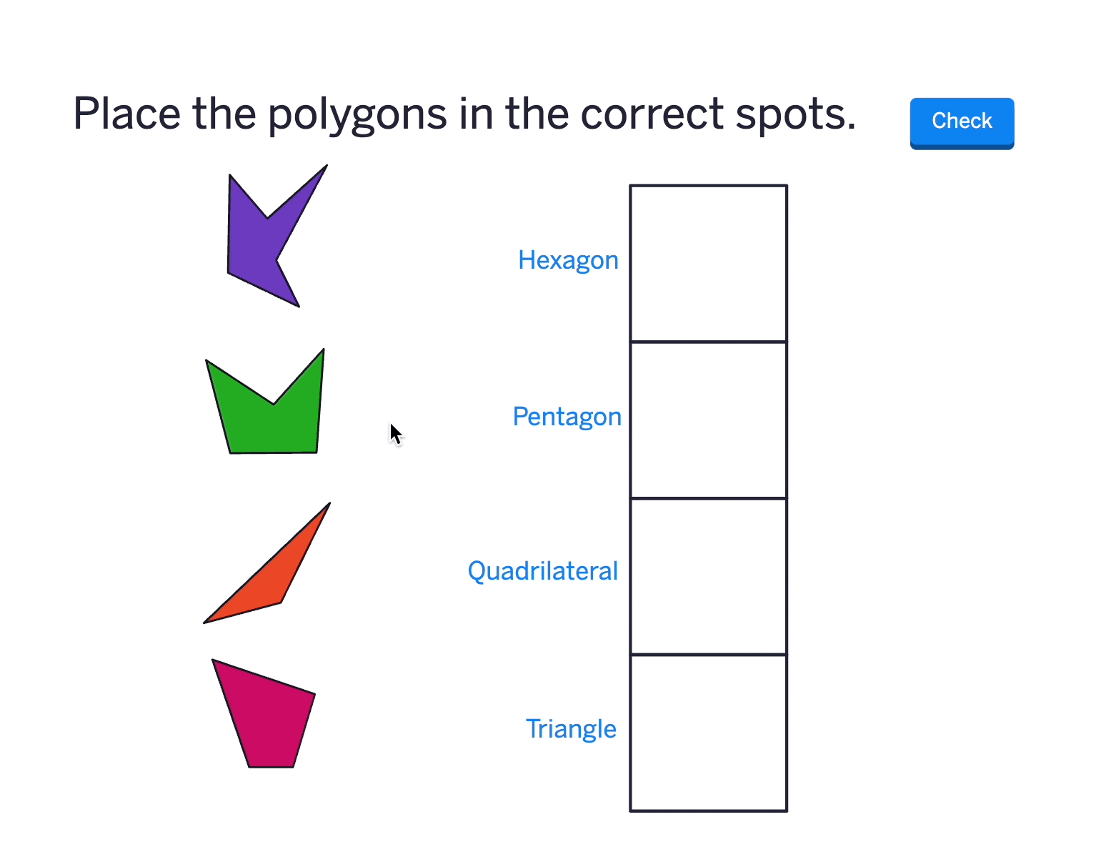 Authoring Mode: Placing Tiles in Drop Zones – Polypad