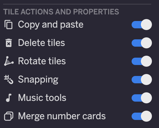 Authoring Mode: Global Settings – Polypad